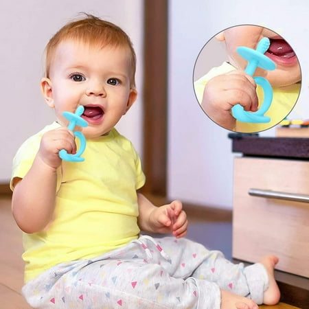 QIILU Baby Teething Toys,Baby Chewing Teethers,Baby Toys Cleaning ...