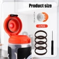 4pcs Dispensing Rubber Valves Compatible with Gatorade Water Bottle ...