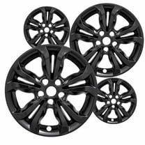 Set of 4 16 inch Gloss Black Wheel Skins Covers Compatible with 16-22 ...