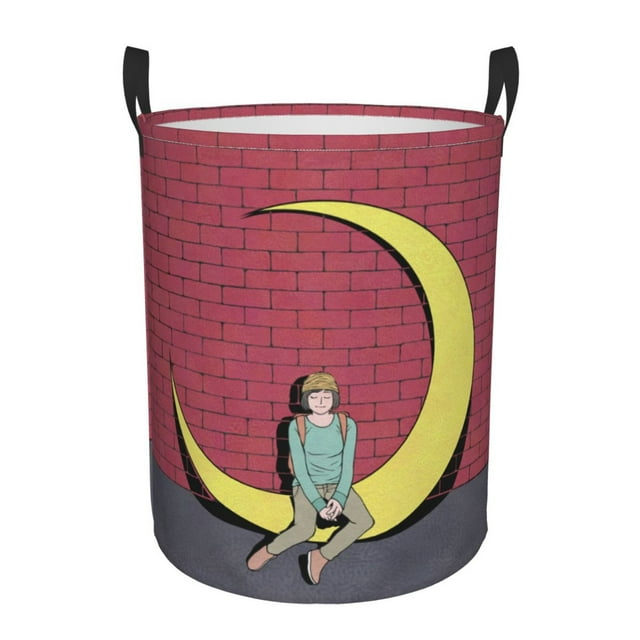 Cartoon Drawing Laundry Basket Organizer Collapsible -Dirty Clothes ...