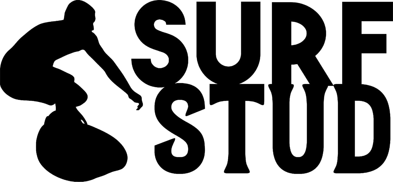 Surf Stud Man Surfer Surfing Catching Waves Wall Decals for Walls Peel ...