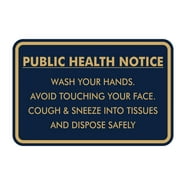 Fancy Please Wash Your Own Cups and Dishes Sign (Blue) - Small ...