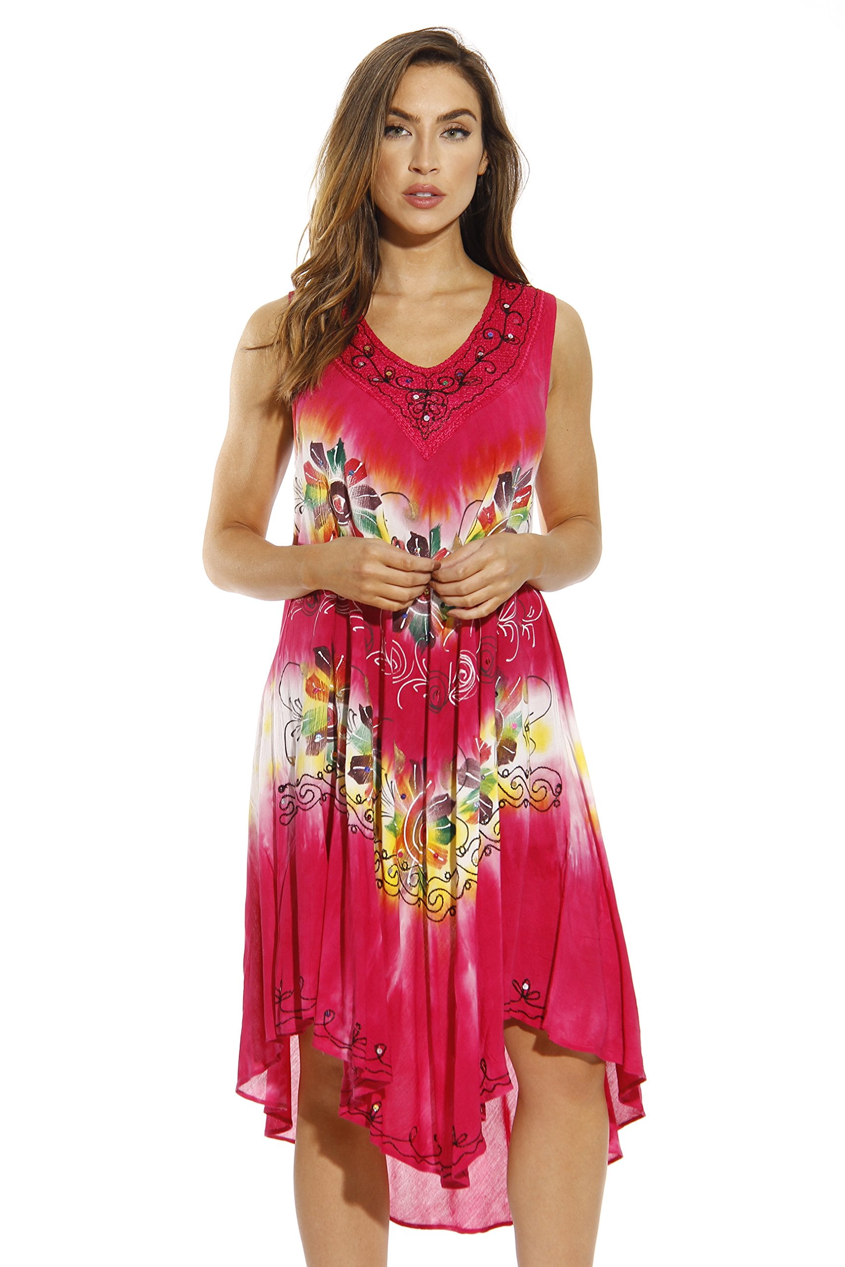 Riviera Sun Dress / Dresses for Women (Red Hot Floral, Medium ...