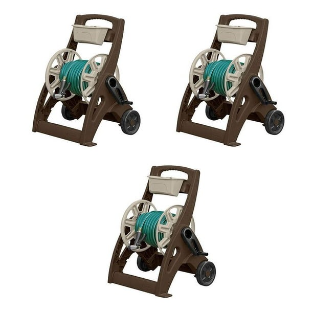 Suncast 225 Foot Capacity Hosemobile Pro Garden Hose Reel Cart, Mocha ...
