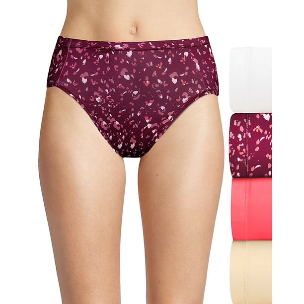 Hanes Hanes Ultimate Womens Cool Comfort Microfiber Hi Cut Underwear