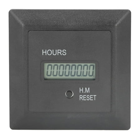 Industrial Timer, Reset Function ABS Hour Meter For Operation | Walmart ...