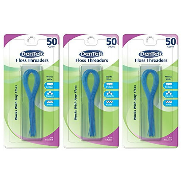 Dentek Floss Threaders 50 Count (3 Pack) - Walmart.com