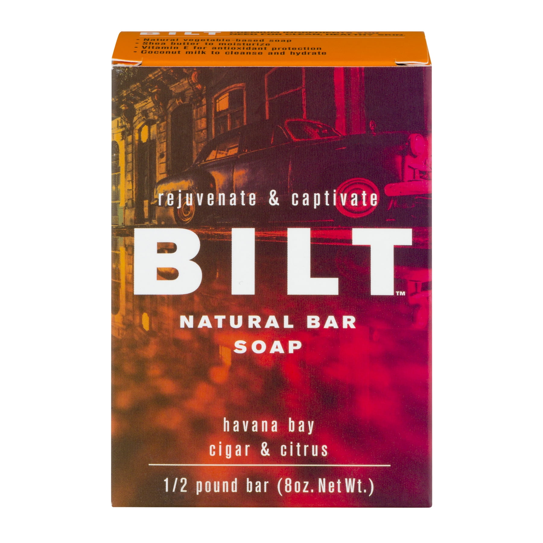 Bilt Natural Bar Soap Havana Bay Cigar & Citrus, 8.0 OZ - Walmart.com