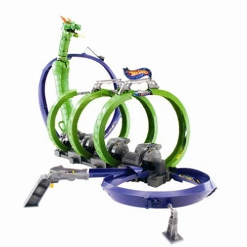 Hot Wheels Drag Race Speed Motor Set with Auto Lift Expressway Track ...