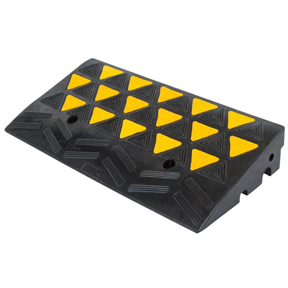 Heavy Duty Warehouse Industrial Rubber Reflective Curb Ramp - Walmart.com