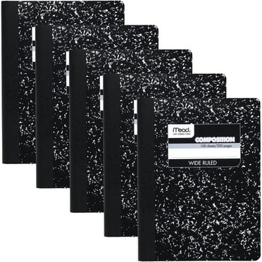 Mead Composition Notebook, Wide Ruled, 100 Sheets, 6 Pack (09910 ...