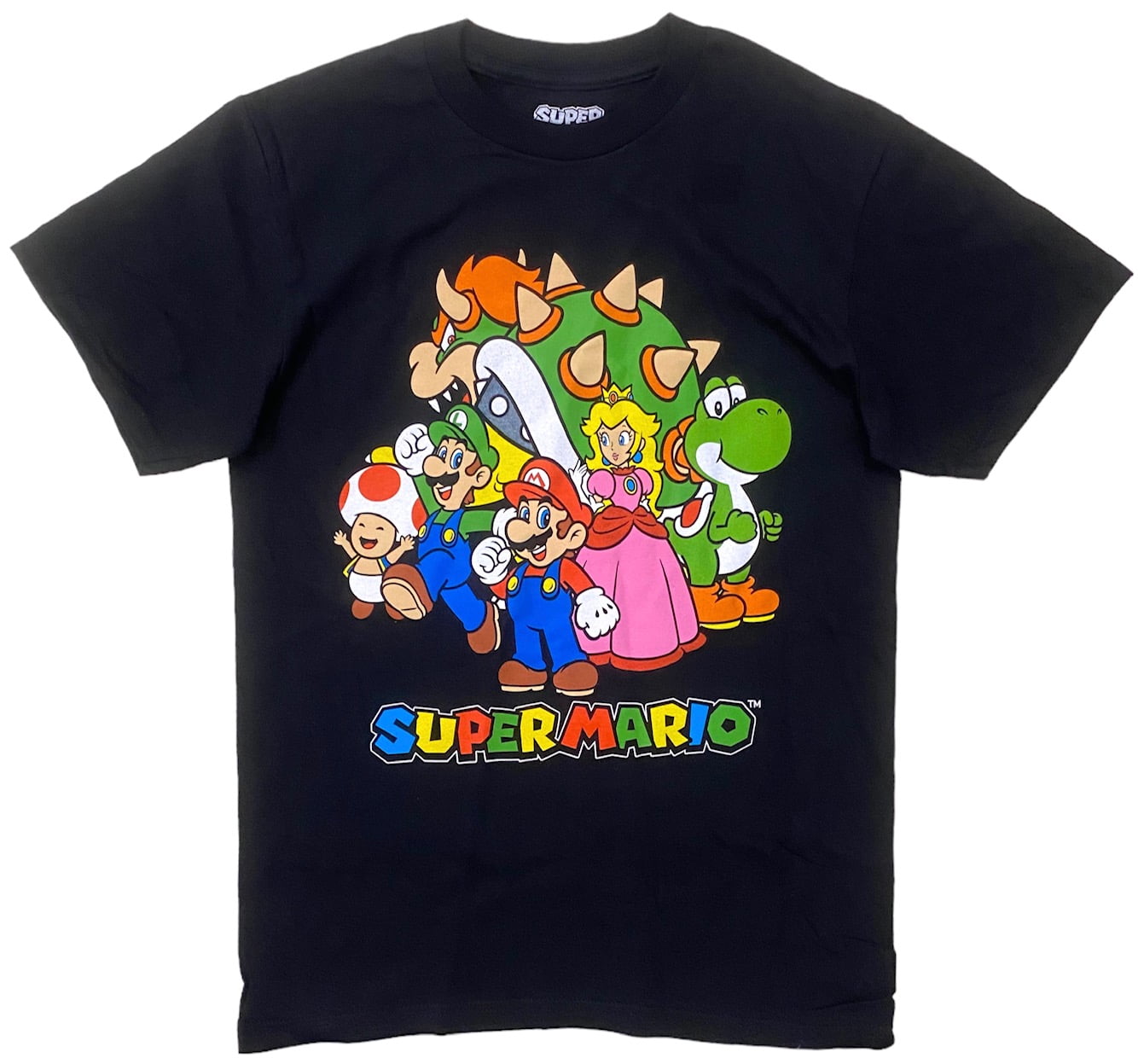 Super Mario Brothers Men's Officially Licensed Graphic Print Tee T ...