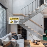 Uxcell Warning Sign 6x8", Aluminum Sign Caution Low Ceiling Watch Your ...