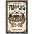 Affixzi America 250 Semiquincentennial Poster, Vintage Liberty Bell ...