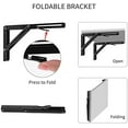 Folding Shelf Brackets, 14 Inch Heavy Duty Collapsible Shelf Bracket ...