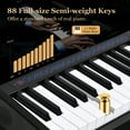 Infans 88 Key Digital Piano Portable MIDI Semi-Weighted Keyboard Key ...