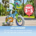 Dynacraft Bluey 12-inch Girls Bike with Training Wheels, Steel Frame ...