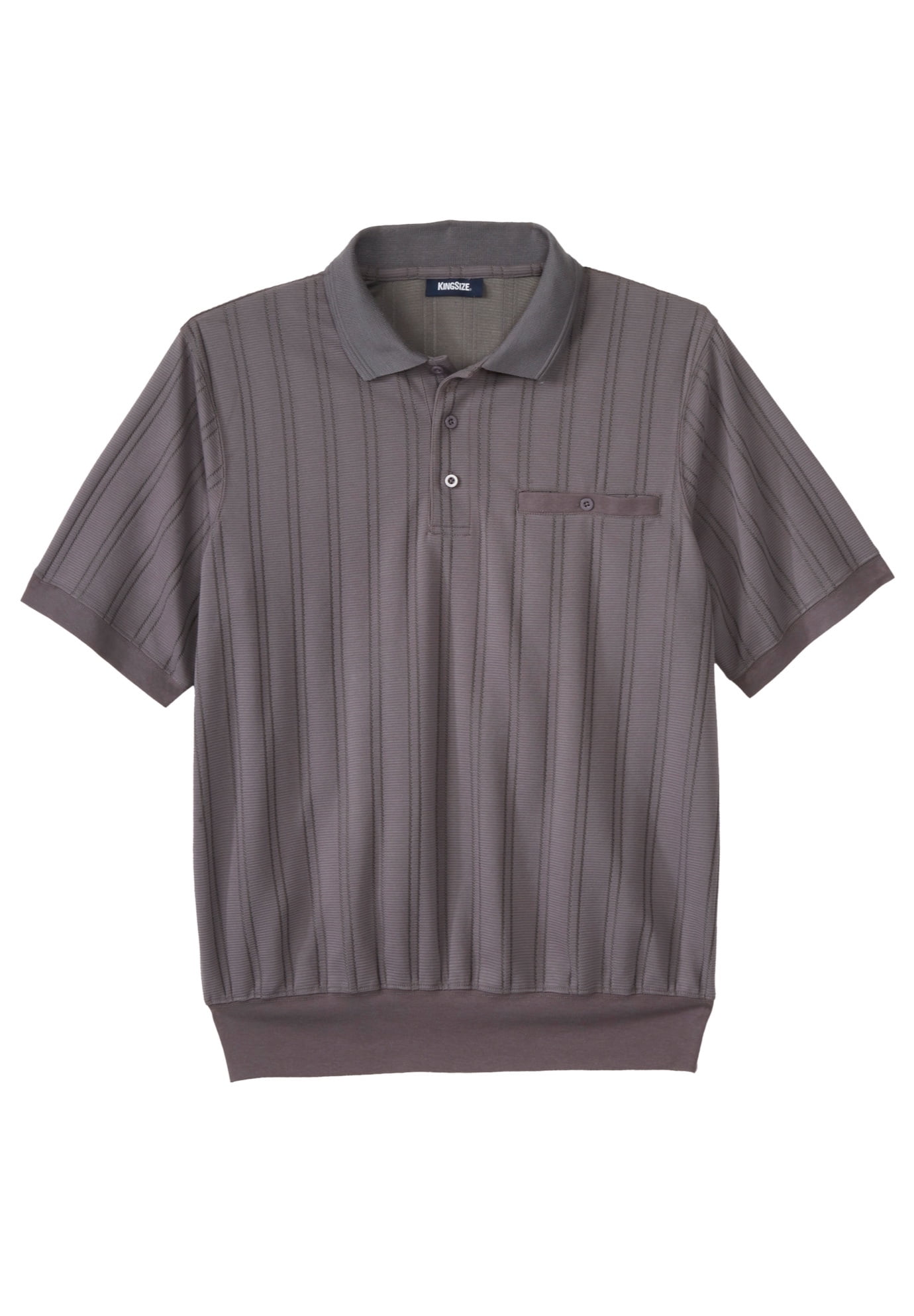 Kingsize Men's Big & Tall Banded Bottom Polo Shirt - Walmart.com