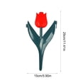 2Pcs Tulip Shaped Garden Fence Border Plastic Garden Edging Fence ...