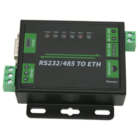 RS232/RS485 To Ethernet Converter, Double Serial Ports RS232/485 To Port Module, High Speed Low ...