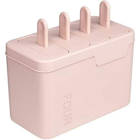Wekity Reusable Popsicle Molds, Easy Release Ice Pop Makers, 4 Cavities ...