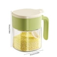 Glass Spice Jar with Airtight Flip Lid – Keeps Spices Fresh and Dry ...
