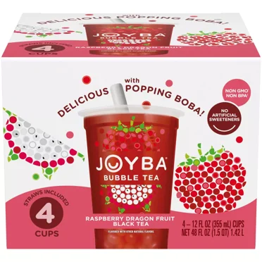 Joyba Bubble Tea Blueberry Pomegranate & Strawberry Lemonade Tea with ...