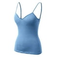 Huowey Women Shelf Bra Camisoles Solid Color Tank Top Adjustable ...