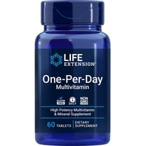 Life Extension, One-Per-Day Multivitamin, vitamin D 50 mcg, 60 tablets ...