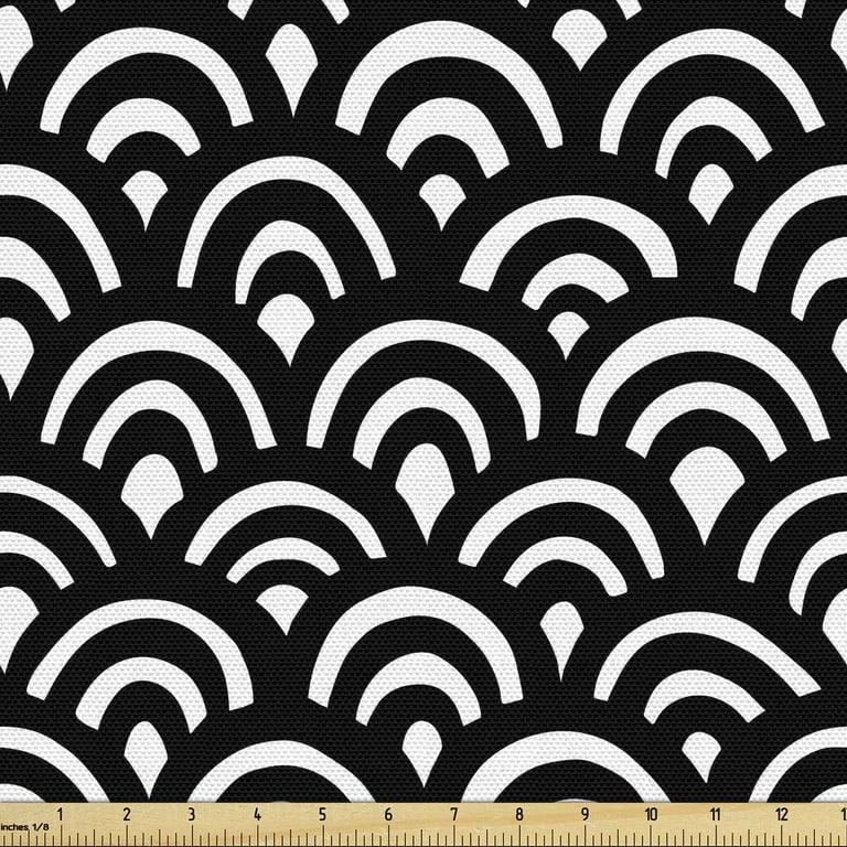 Japanese Wave Pattern Fabric