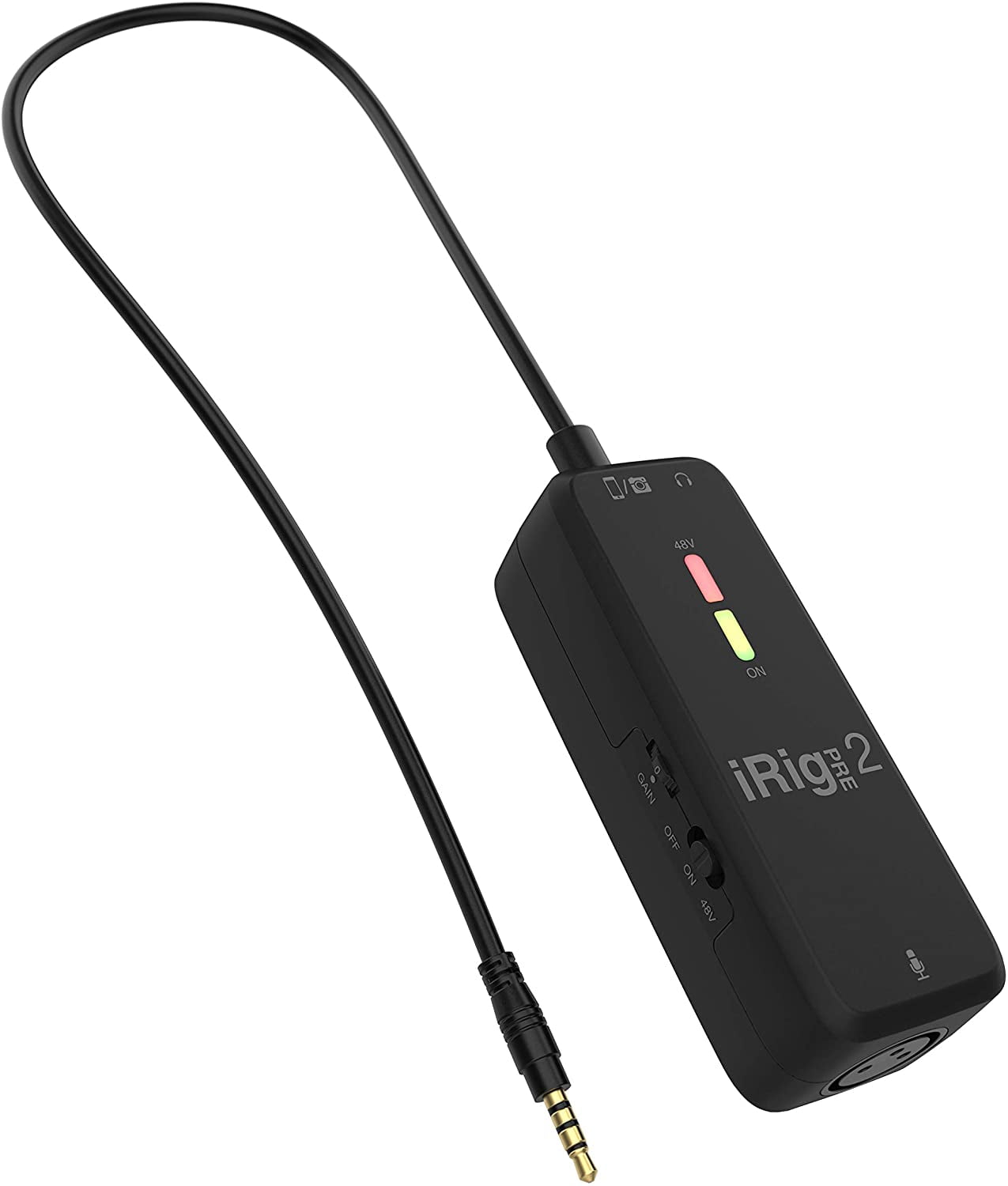 Buy LATSKGN 2 mic preamp adapter interface for iPhone, iPad, Android ...
