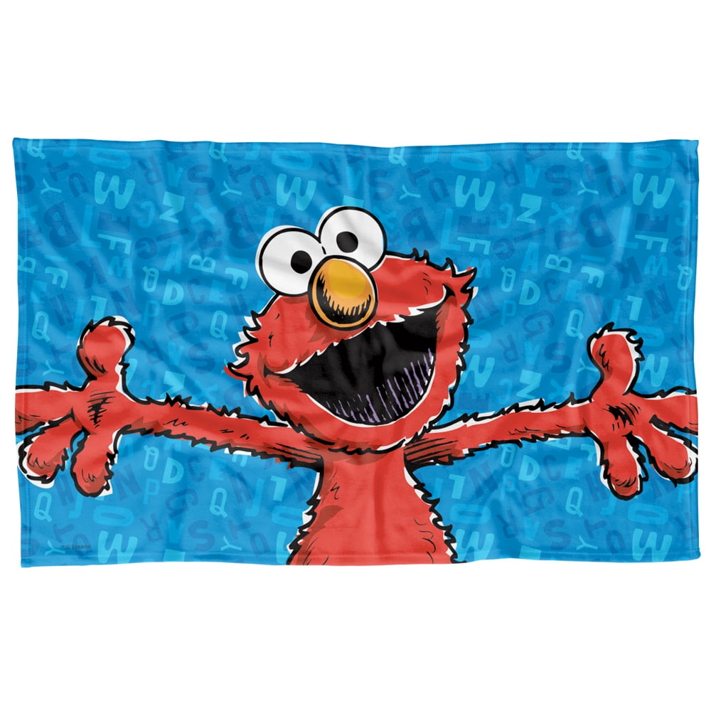 Sesame Street Elmo Character Officially Licensed Fleece Blanket 36' x ...