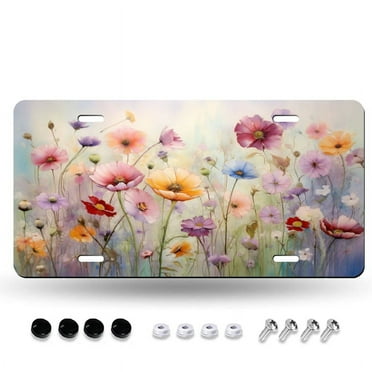 Misty Foggy Fir Forest Mountain License Plate Personalized License ...