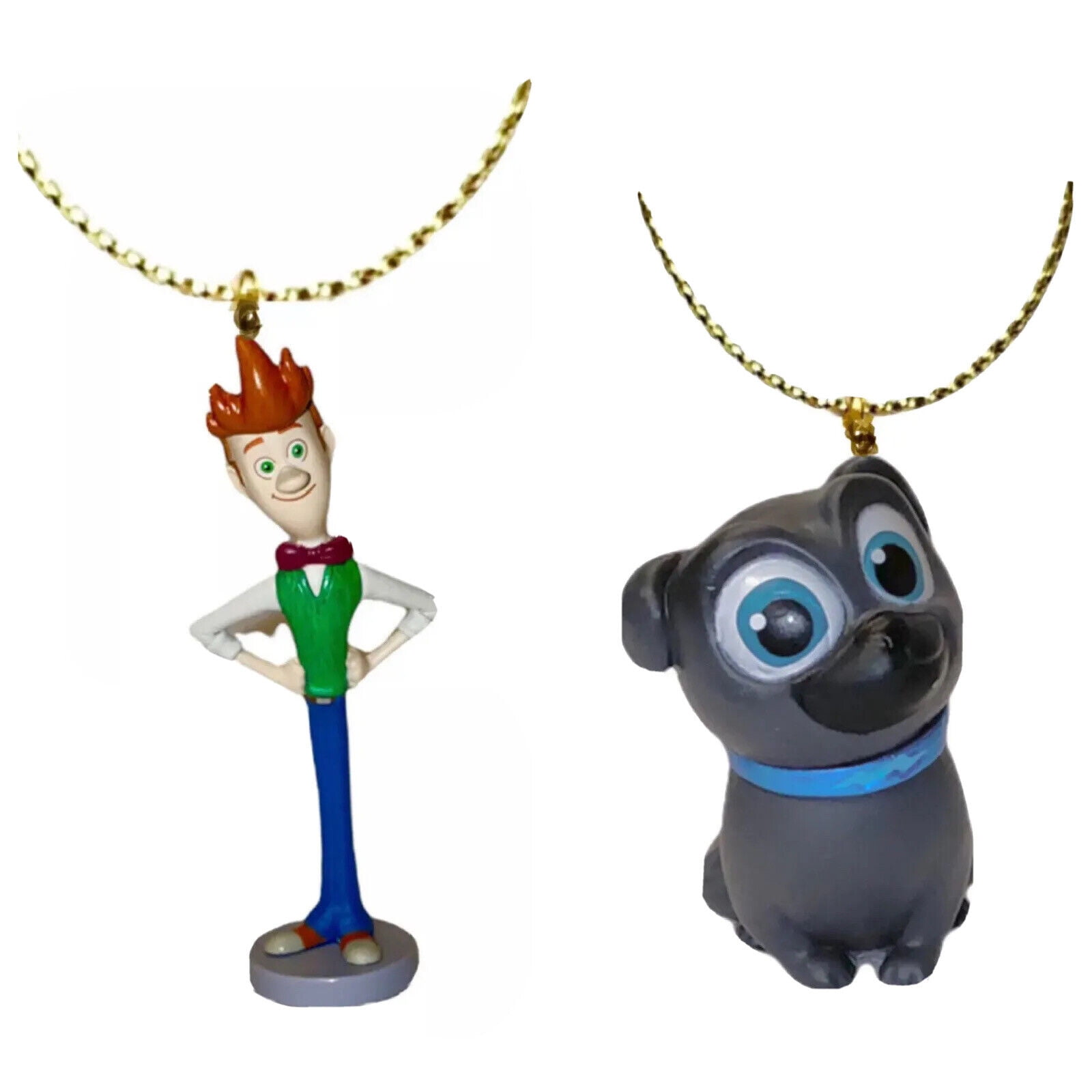 Puppy Pals Dog Bingo & Bob Ornament Pvc Figure Charm Figurine 2 ...