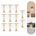 10Pcs Gold Metal Acrylic Flower Stands Set Tabletop Centerpiece Vase ...