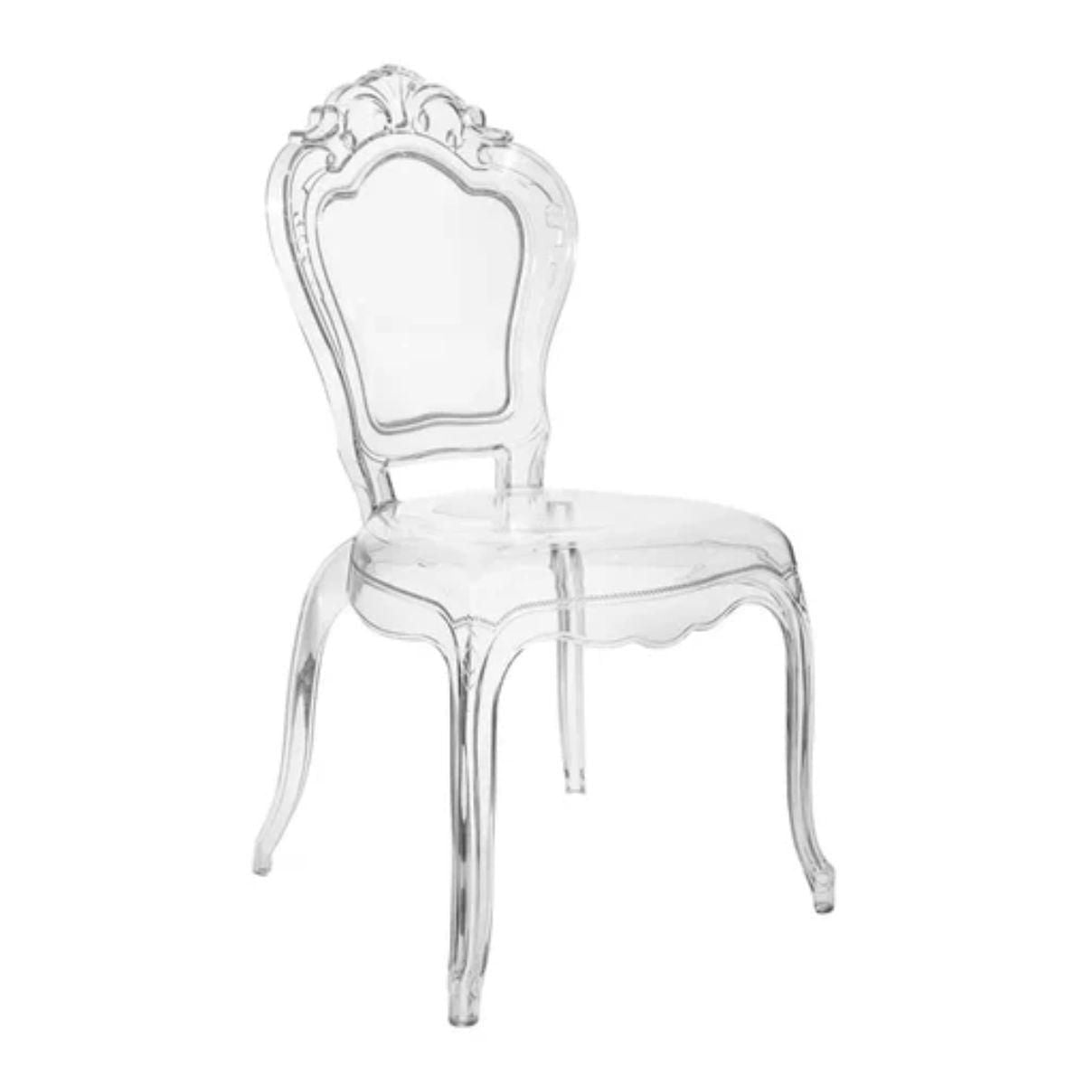 Click here for Heavenly Collection Clear Plastic Armless Chair prices