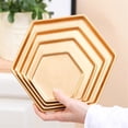 Large Ceramic Plant Saucer, Hexagon Flower Planter Drip Tray for Living ...