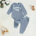 Caqnni 0-3 Months Unisex Baby Babys Set Simple Letter Print Long Sleeve ...