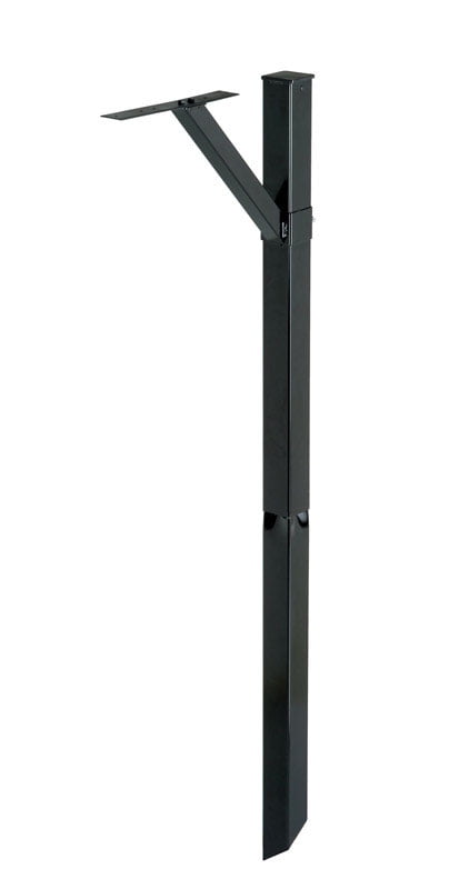 Gibraltar 34 in. H x 20-9/32 in. D x 5-1/2 in. W Powder Coated Black ...