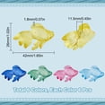 1 Set 36Pcs 6 Colors Transparent Acrylic Pendants Mixed Color 26x42mm ...