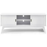 Simpli Home Draper Mid Century Low TV Media Stand in Black - Walmart.com