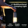 5-in-1 LED Camping Lantern with 4 Light Modes,Compass,Flashlight ...