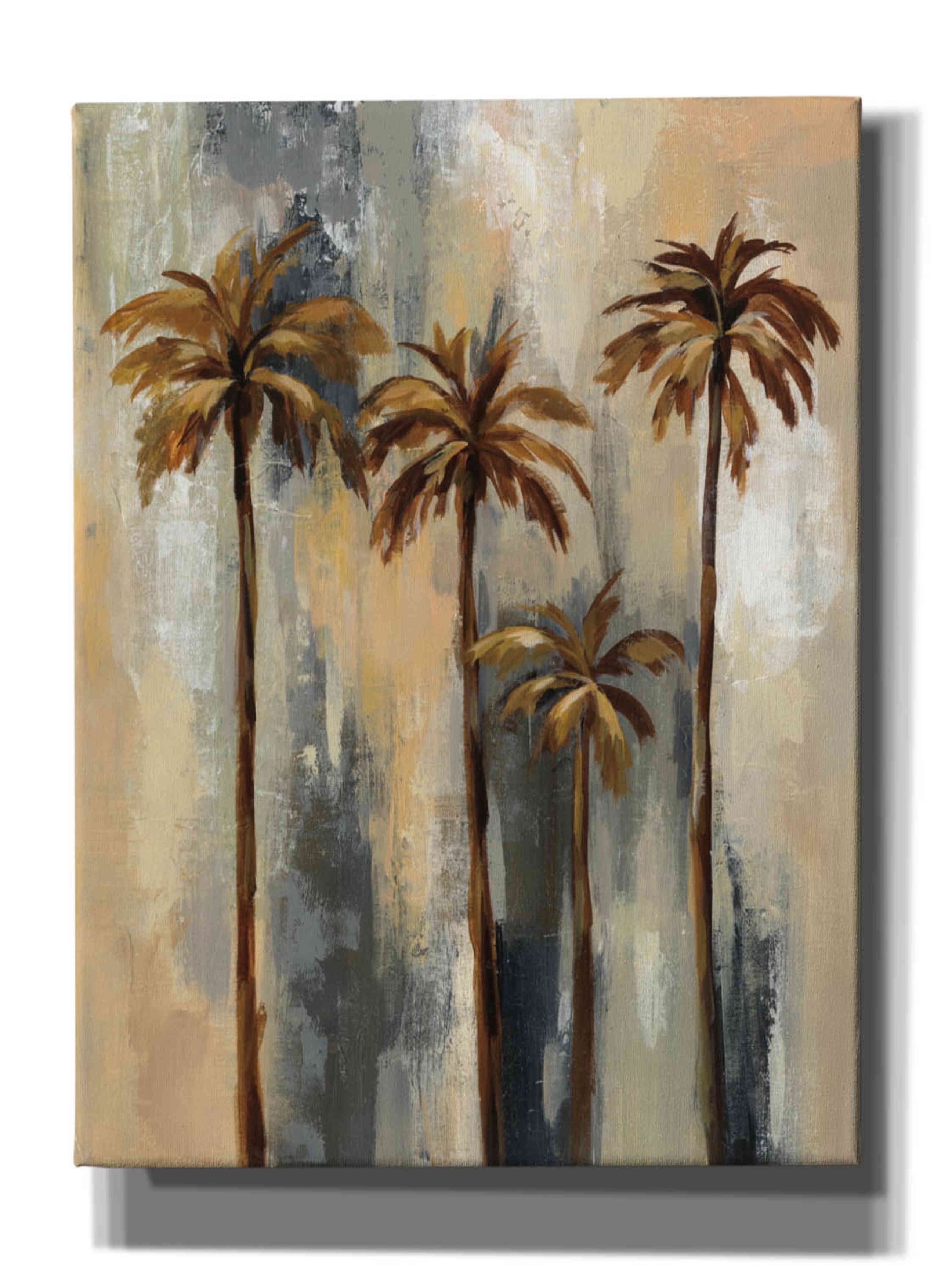 Epic Graffiti 'Palm Trees II' by Silvia Vassileva, Canvas Wall Art, 40 ...