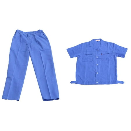 MEN WORKING UNIFORM WORK SUIT COTTON SHIRT AND PAINTS M L XL SIZE L ...