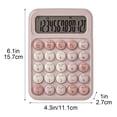 12 Digit Financial Office Calculator Color Round Keys Ergonomic Desktop ...