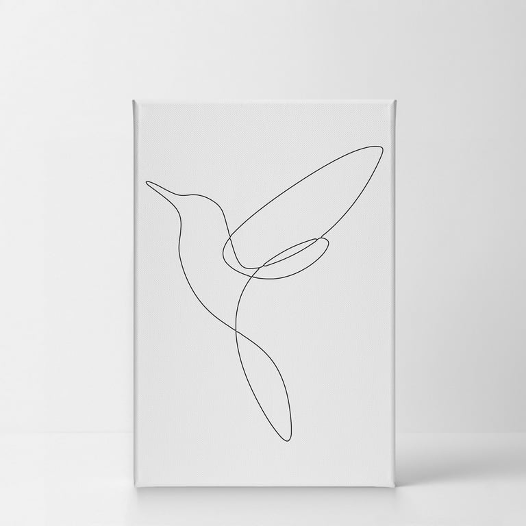 Bird Paintings Abstract Black And White