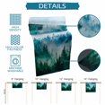 Blue Green Pine Trees Table Runner Modern Minimalist Nature Forest ...