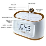 Sharp Projection Alarm Clock with Soothing Nature Sounds, SPC585 ...