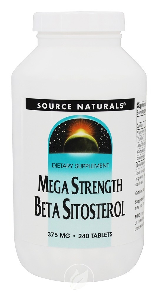 (3 Pack) Source Naturals Beta Sitosterol Mega 375Mg 240 - Walmart.com