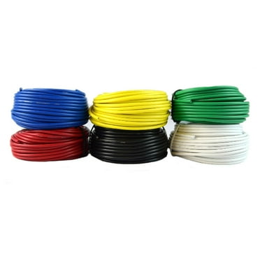 20 Gauge Solid Hook Up Wire Kit (6 Different Colored 25 Foot Spools ...
